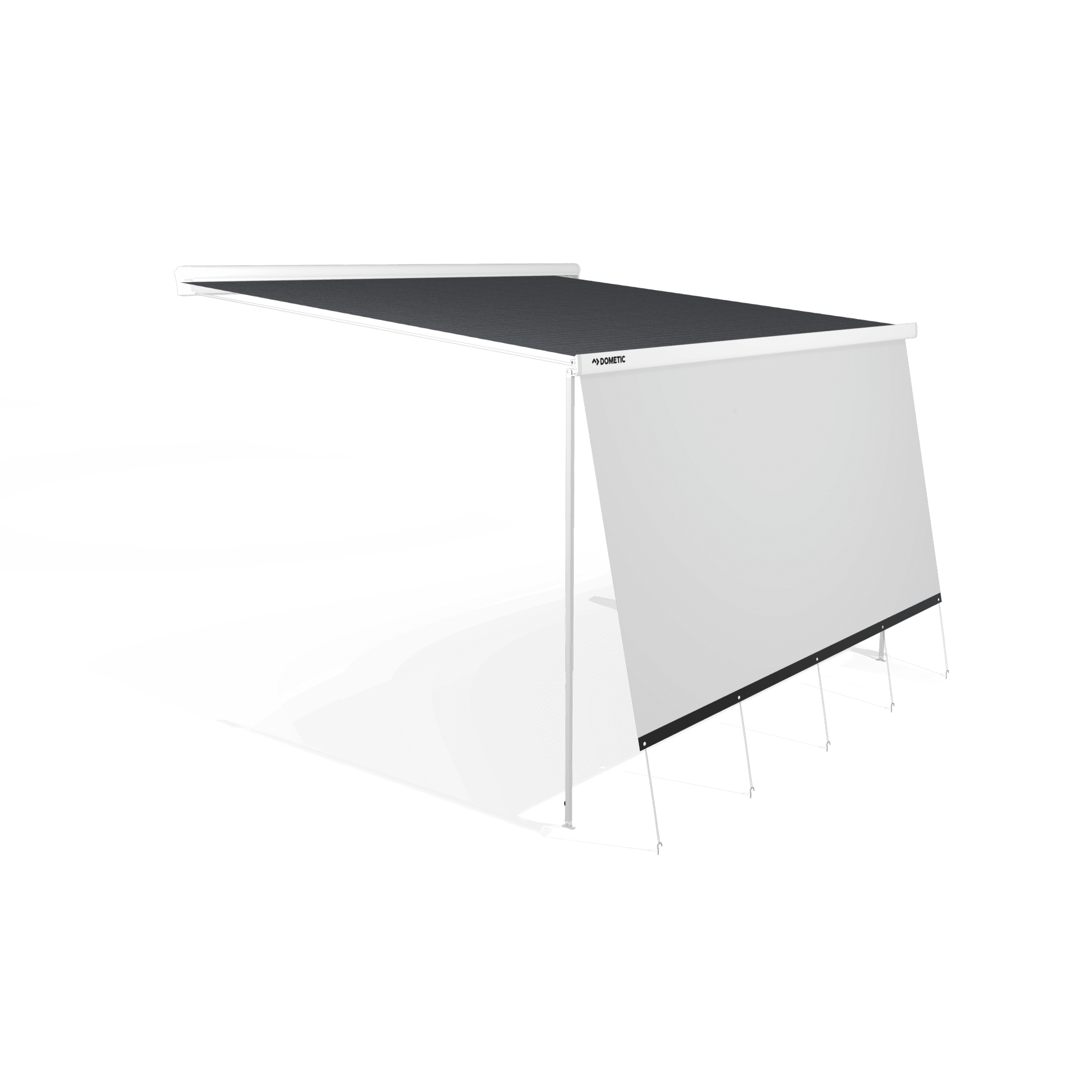 Dometic RainProtect - Front panel for awnings with support legs, 5.5 m ...